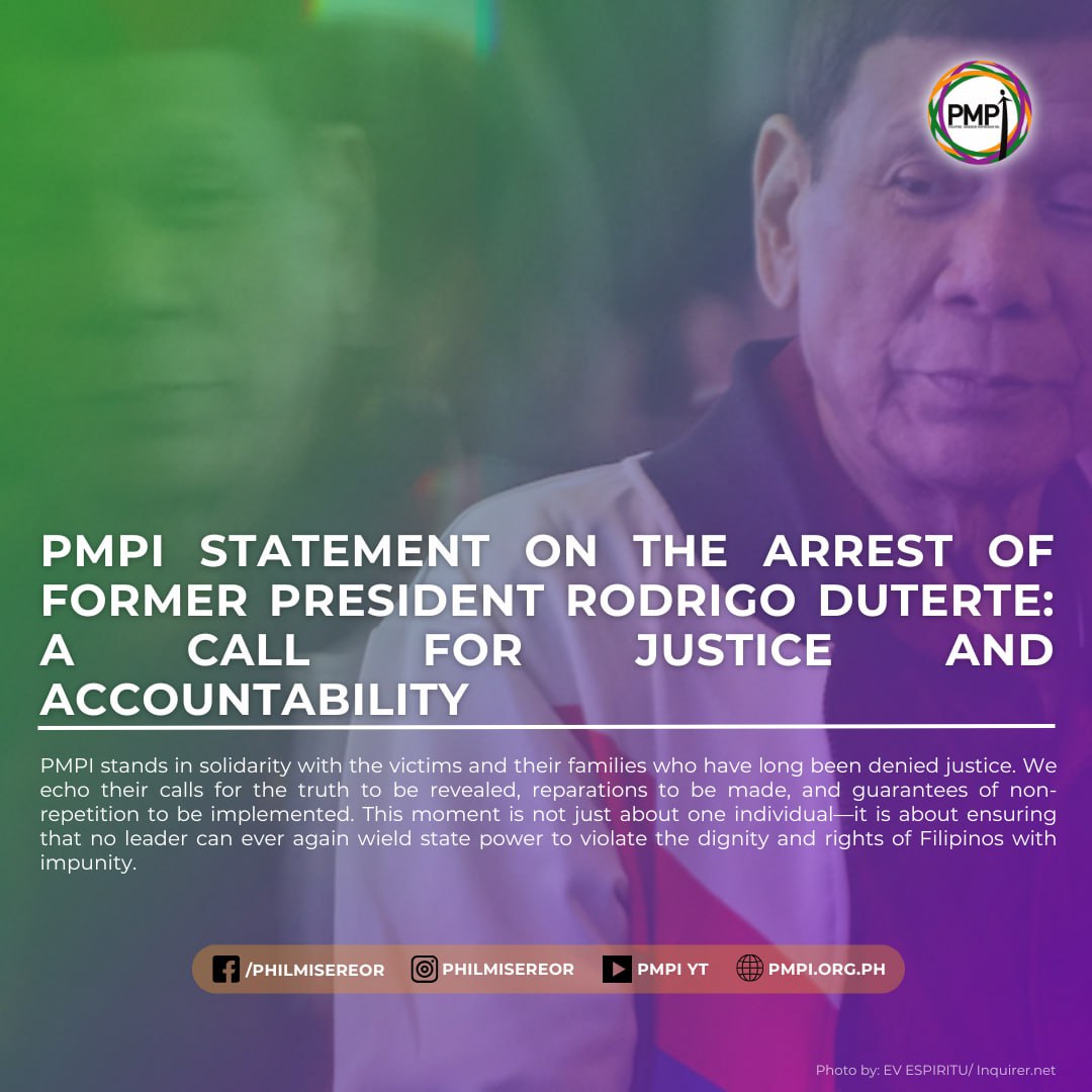 PMPI Statement on the Arrest of Former President Rodrigo Duterte: A ...